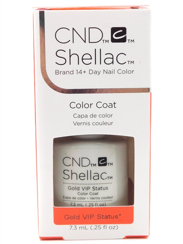 CND Shellac Color Coat Gold VIP Status X 12