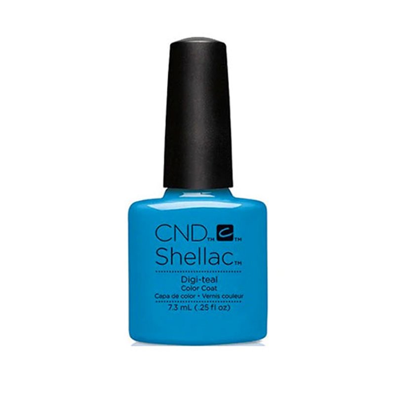 CND Shellac Color Coat Digi Teal X 12